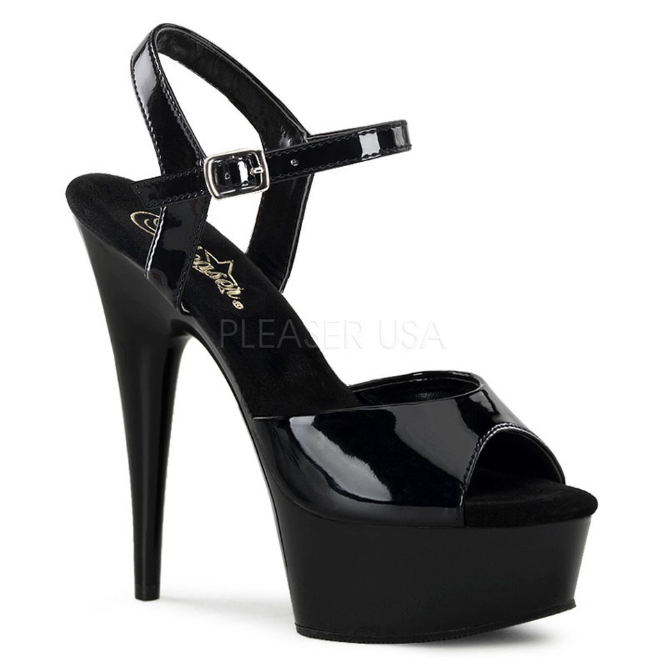 6" White Platform Stripper Heels Pleaser Basic Pole Fitness Class Shoes ...