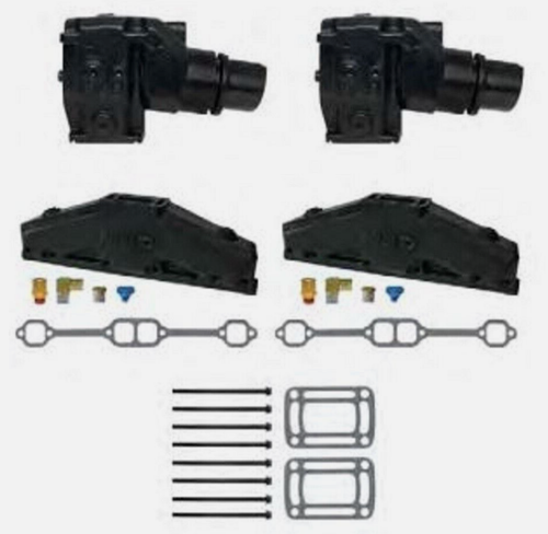 Manifold Riser Kit for 1992+ Volvo Penta OMC 5.0L 5.7L 3847501 3862664 ...