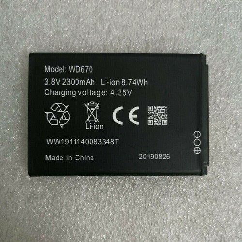 3.8V 2300mAh WD670 For ZTE Reliance Wi-Pod 4G LTE Haier H12348 Router ...