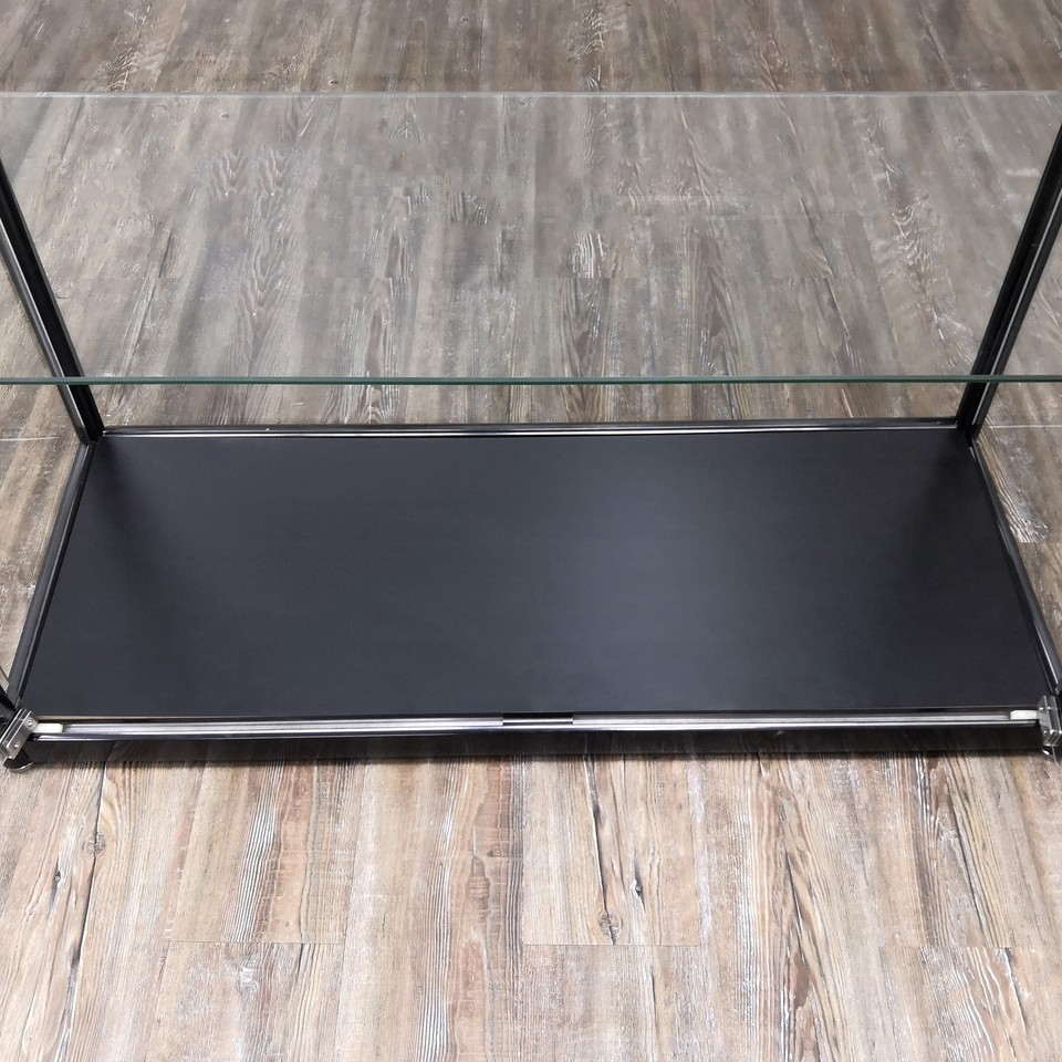 40X16.5X78" Glass Showcase Display Case with LED Lights 5-Tier Shelf ...
