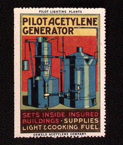 c1915 Pilot Acetylene Generator Oxweld Acetylene Co Poster Stamp | eBay
