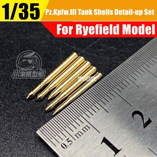 1/35 Scale German Pz.Kpfw.III Tank Metal Artillery Shell Detail-up Set ...