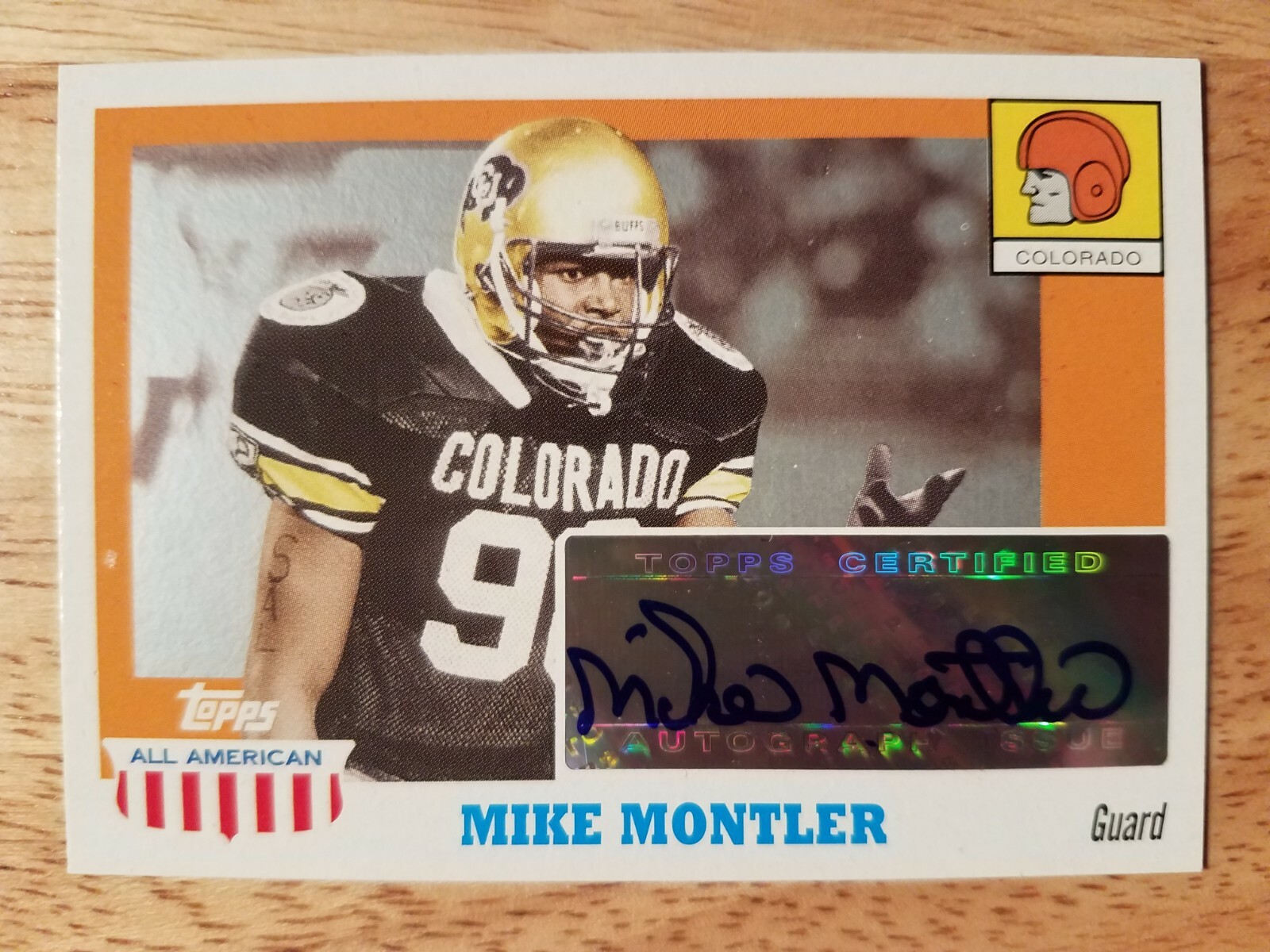Mike Montler 2005 Topps All American Autographs #A-MMO ERR/194 Colorado ...