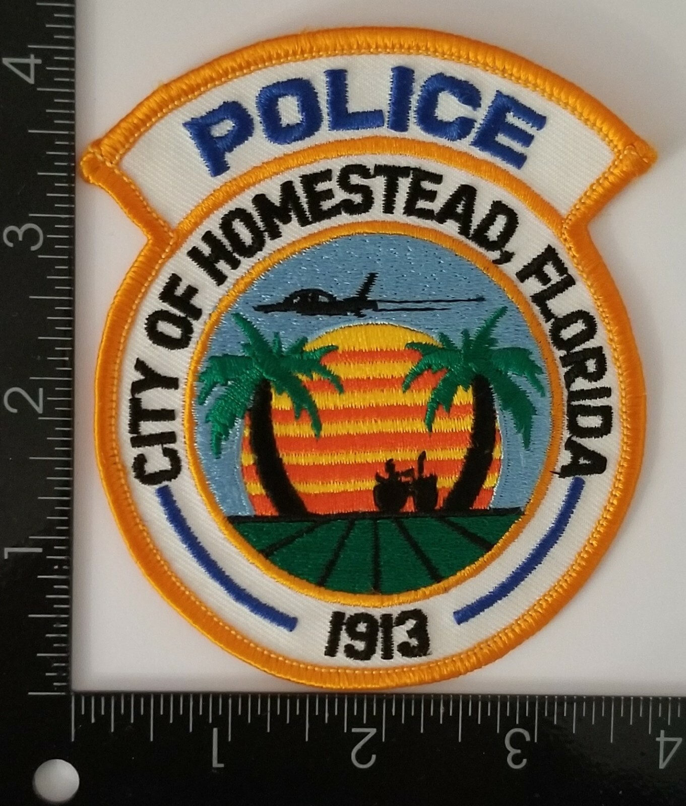 CITY OF HOMESTEAD FL FLORIDA POLICE DEPARTMENT Cloth Patch Flasher | eBay