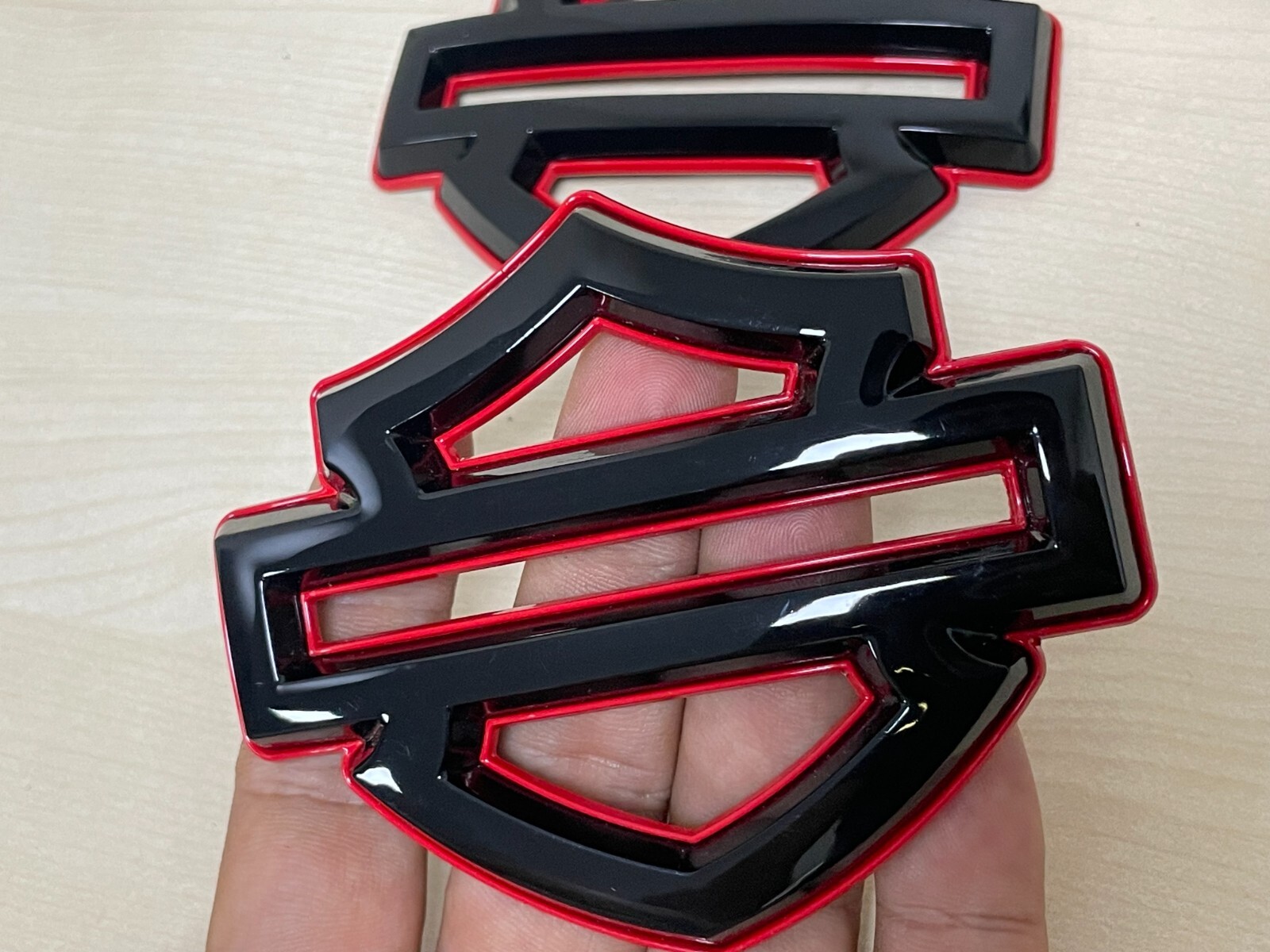 Harley Davidson CVO Emblems Red & Black Metal sized | Adhesive ...