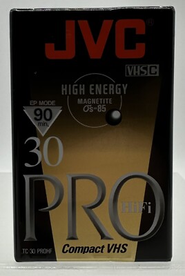 JVC High Energy VHS-C EP Mode 90 min 30 Pro Hifi Compact VHS | eBay