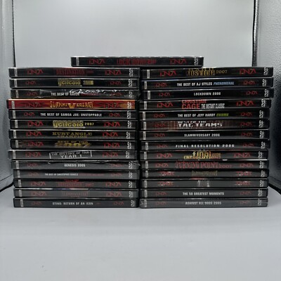 Lot Of 29 TNA Wrestling DVDs Jeff Hardy Kurt Angle Raven Sting | eBay