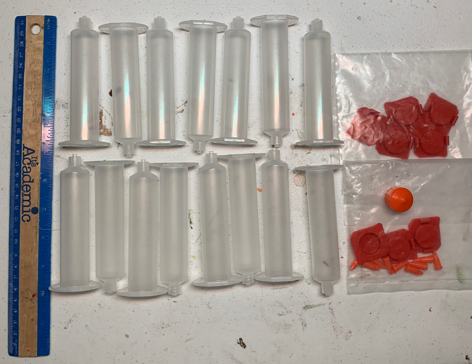 15 PCs 30cc Glue Dispensing Syringes Barrel 30ml Adhesive Dispenser ...