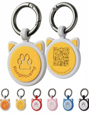 RongHousing QR Code Dog ID Tag, Scannable QR Code Smart Pet Tag For ...