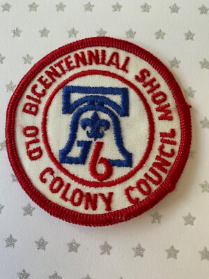 BOY SCOUT 1976 Bicentennial Show OLD COLONY COUNCIL Massachusetts patch ...