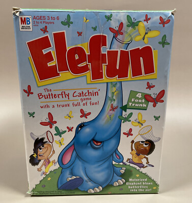 Elefun Butterfly Net Catching Game Milton Bradley Hasbro (2002) | eBay