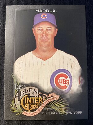 2022 Topps Allen & Ginter X Greg Maddux #40 Cubs Braves ONLINE ...