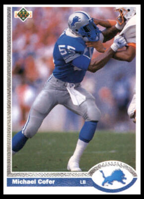 1991 Upper Deck #281 Michael Cofer Detroit Lions Football Card | eBay