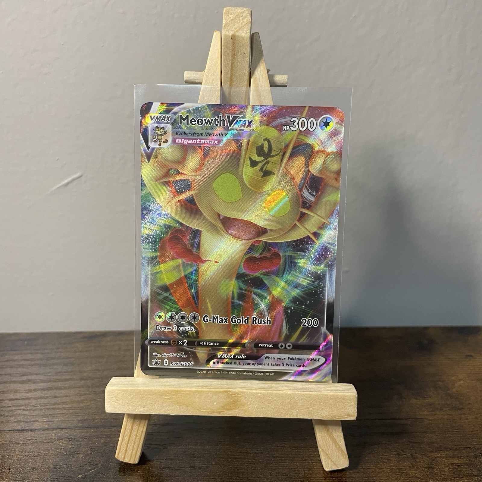 Meowth VMAX SWSH005 Current Market Value | Promo