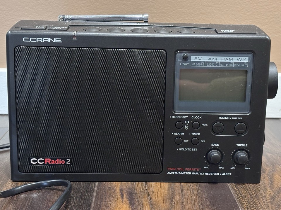 CC Radio 2 Black AM FM WX - Meter Ham Band Radio Receiver C.CRANE | eBay