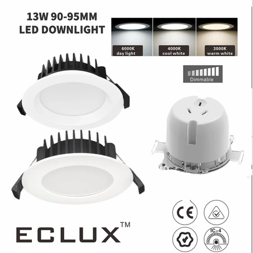 LED Downlights & LED Socket plug base Dimmable Lights 13W 90MM-95MM ...
