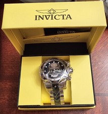 Invicta Reserve Venom Gen III Skull Black Steel Swiss Chrono MVT 52mm ...