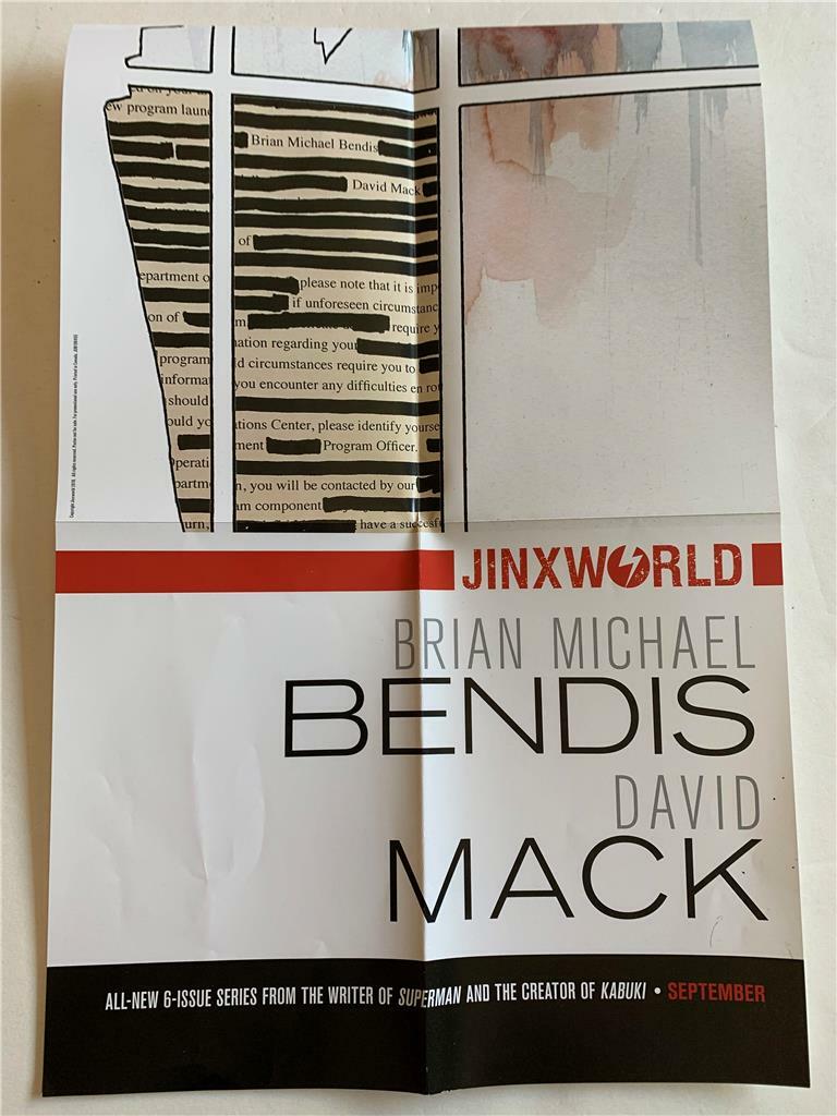 SDCC EXCLUSIVE Cover JINXWORLD David Mack Poster 12 x 36 | eBay