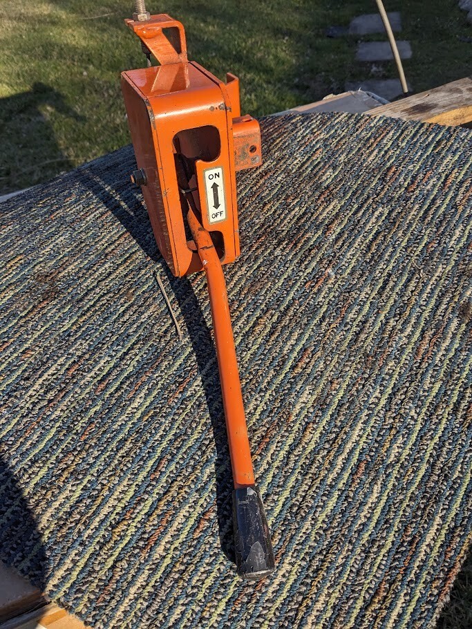 Kubota RCB60-1 Mower Front Drive PTO Lever & Cable w Stays Very Good Used Cond. | eBay