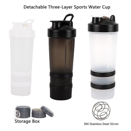 Advanced Three-layer Shaker Cup With Multiple Storage Options For ...