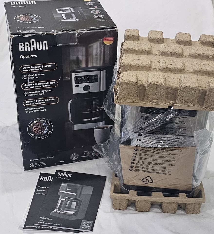 Braun KF5350BK OptiBrew 14 Cup Quick Drip Coffee Maker | eBay