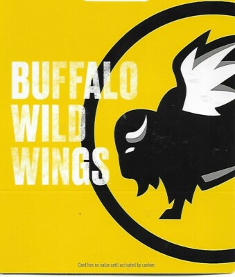 BUFFALO WILD WINGS GIFT CARD - No Value on Card | eBay