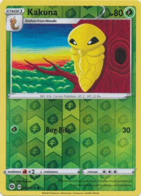 Reverse Holo Kakuna Common 03/73 Champion's Path Pokemon TCG | eBay