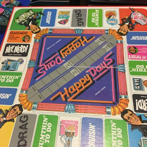 Vintage1976 Happy Days Fonzie's Real Cool Board Game Parker Brothers ...