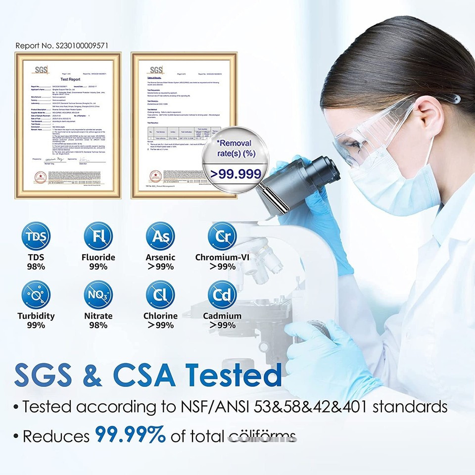 Waterdrop G3P600 Reverse Osmosis System, NSF/ANSI 58 & 372 Certified | eBay