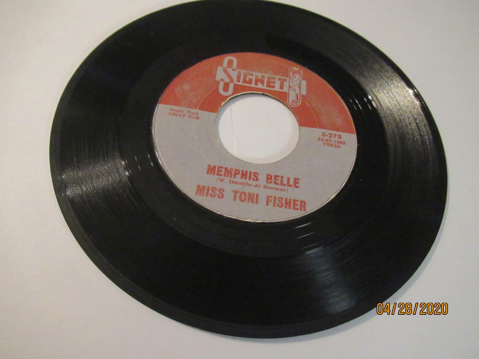 Miss Toni Fisher: The Big Hurt / Memphis Belle / 45 Rpm 1959 Signet | eBay