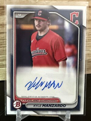 2024 Bowman Baseball Kyle Manzardo Autograph Paper Guardians | eBay