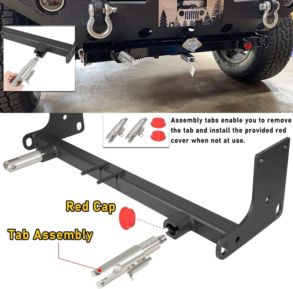 BX1126 Tow Bar Base Plate Tow Bar Bracket for 2007-2018 Jeep Wrangler ...