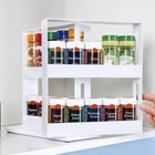 Kitchen Multi-Function Storage Rack Seasoning Spice Jar Rack Rotating ...