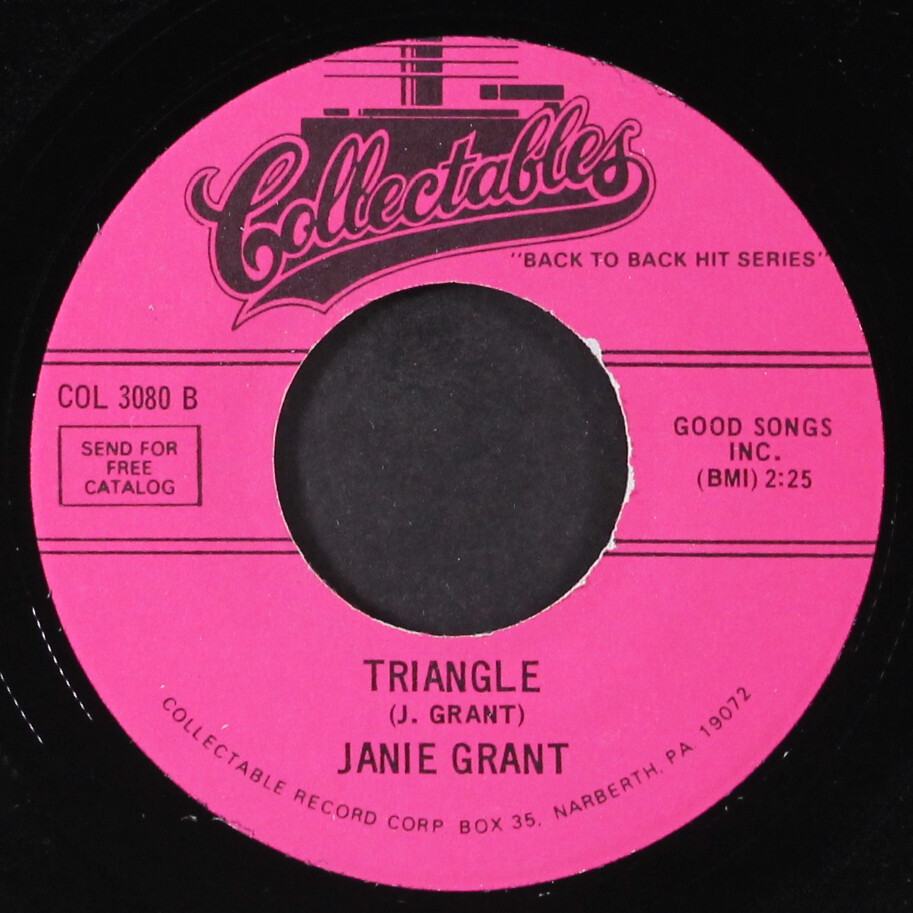 SHEPHERD SISTERS / JANIE GRANT: alone / triangle COLLECTABLES 7" Single ...