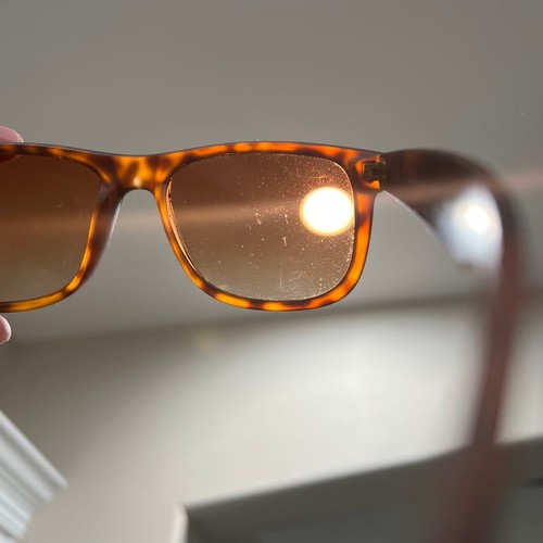 Ray Ban JUSTIN CLASSIC Sunglasses in Havana Leopard Tortoise Rubber ...