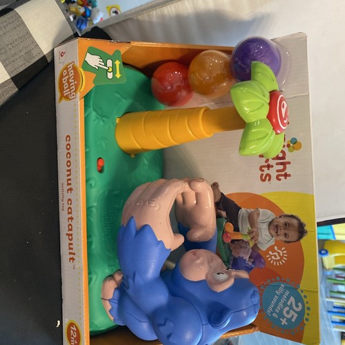 Bright Starts Coconut Catapult ball Toy Child Toddler Baby monkey ...