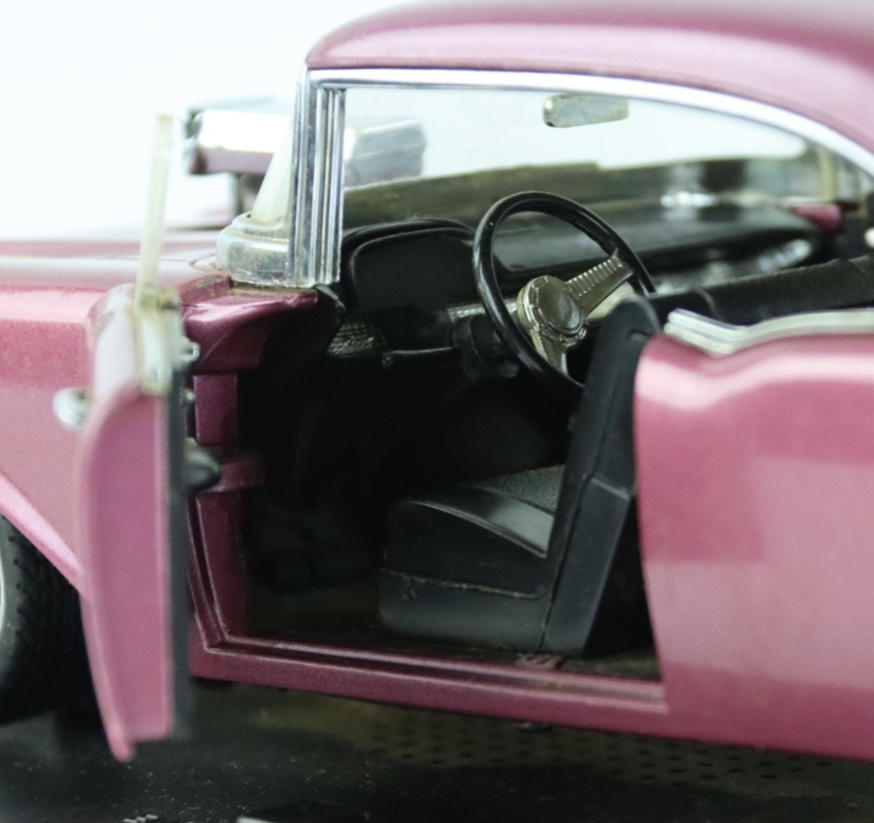 ERTL 1957 Chevrolet Bel Air Street Machine Purple American Muscle 1:18 ...