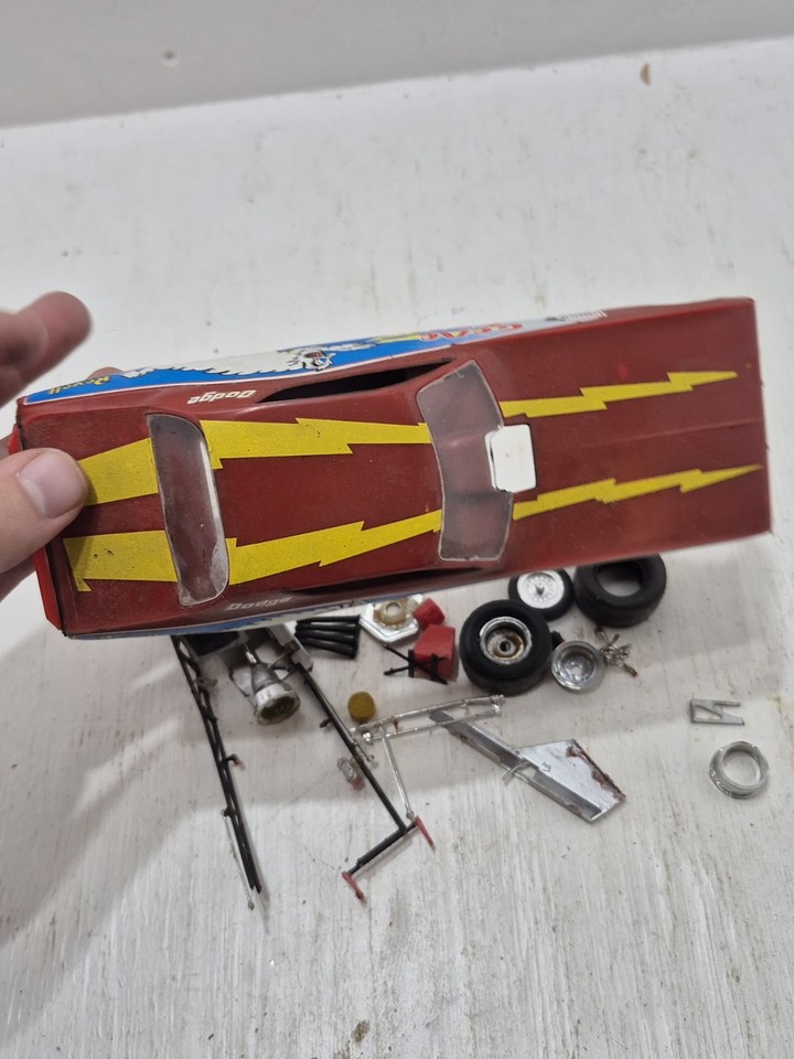 Vintage Gene Snow Snowman Vega Funny Car Built Incomplete Model Kit ...