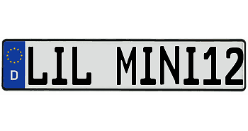 audi bmw mini cooper genuine German license plate YouR TEXT custom vw ...