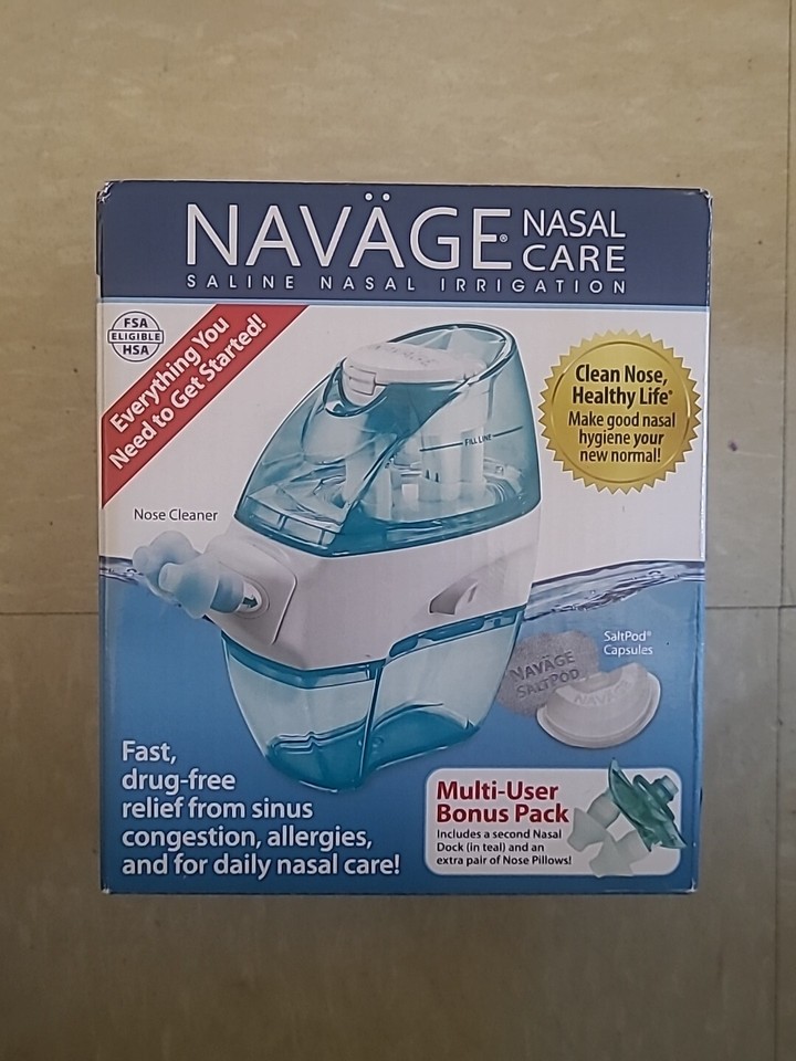 NAVAGE Nasal Care Saline Irrigation System Nose Cleaner SEALED Model ...