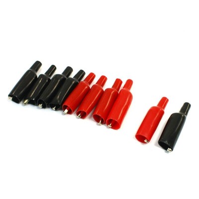Red Black Insulated Electric Testing Clips 5.5cm 10 Pack for Work | eBay