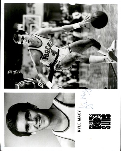 Kyle Macy Signed Team Issued Press 8x10 Photo Phoenix Suns Indiana ...