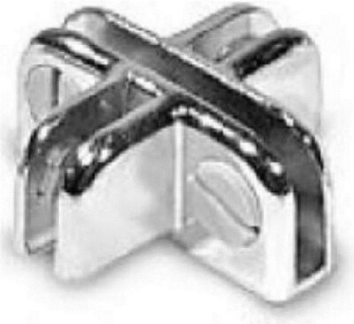 Store Display Fixtures 12 NEW CHROME 4 WAY ADJUSTABLE CONNECTORS FOR ...