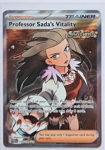 PROFESSOR SADA'S VITALITY 239/182 Paradox Rift Pokemon card Full Art ...