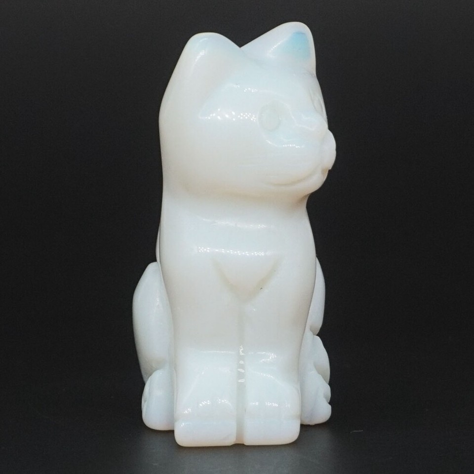 2" Stone Carving Cat Statue Natural Gems Crystal Reiki Healing Figurine ...