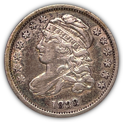 1833 Capped Bust Silver Dime Extremely Fine XF Coin #11632 | eBay