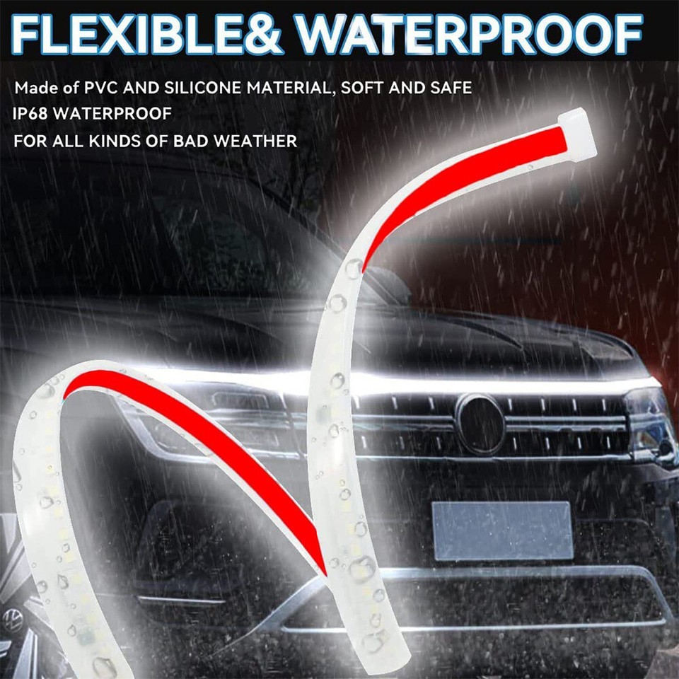 For Ford Explorer ST Expedition Star Up Scan Dynamic LED Hood DRL Light ...