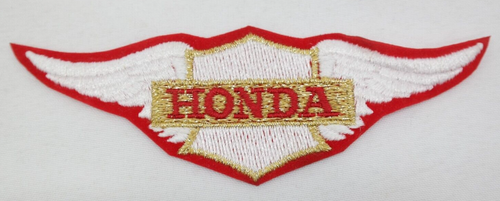 Vintage Honda Wings Motorcycle Memorabilia Patch 5 1/2" x 2" AL | eBay