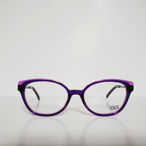Womens OGI Regal Violet Round Eyeglasses Frames And Case 50-17-140 Made ...