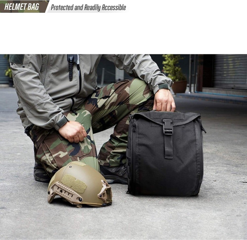 Tactical Helmet Bag Molle Helmet Bag Pack Lightweight Padded Storage ...